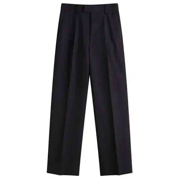 Auralee Super Fine Tropical Wool Slacks In Top Dark Navy - 35% Off